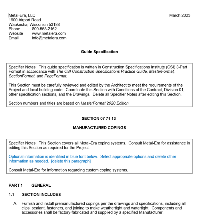 Perma-Tite Continuous Cleat Coping